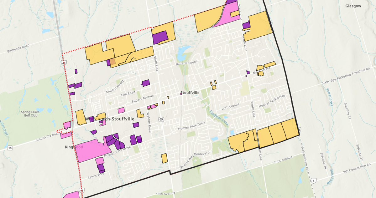 Development Activity Map - Stouffville